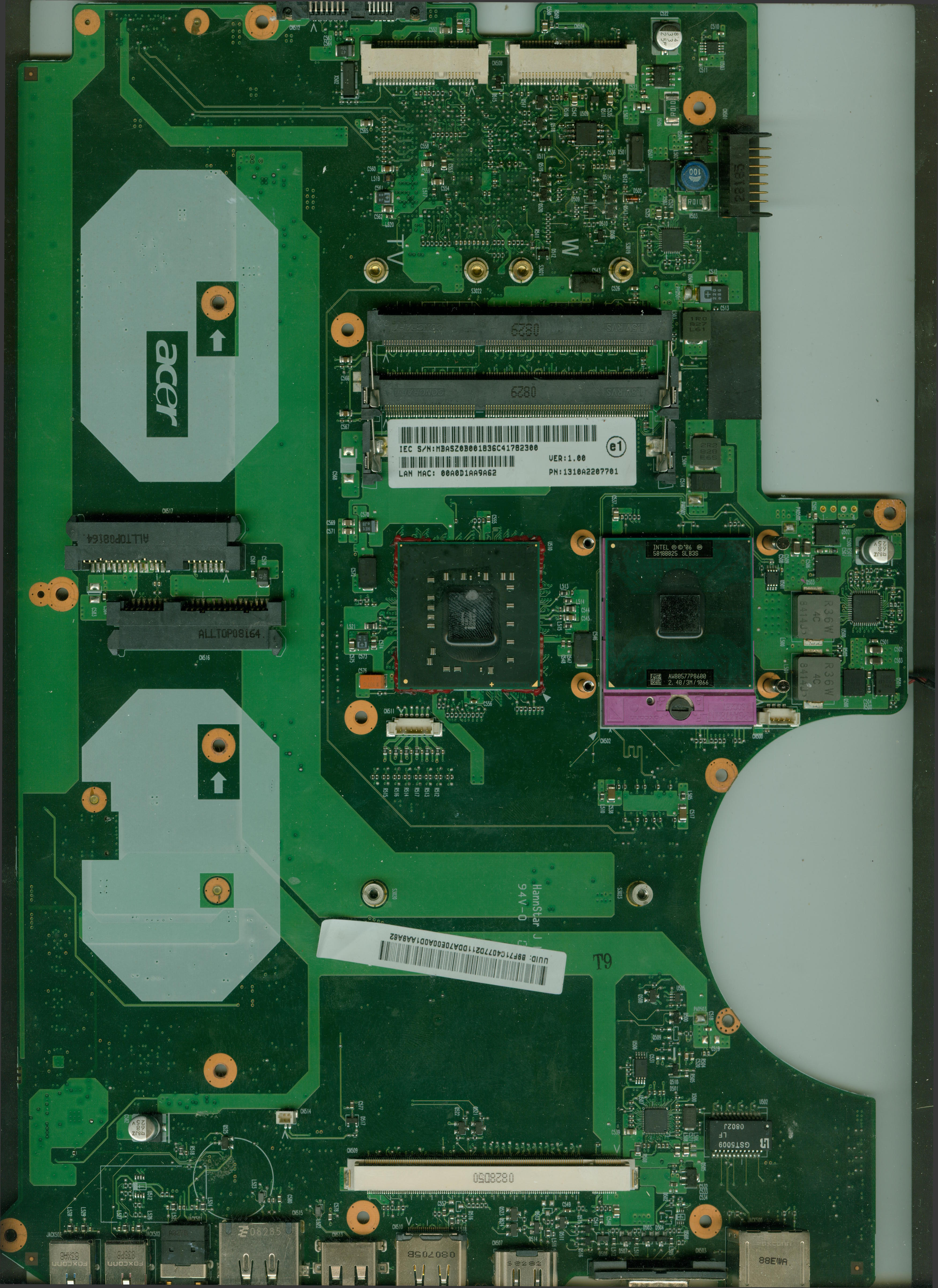 Acer Aspire 8930G - 6050A2207701-MB-A02 001 | Vinafix.com