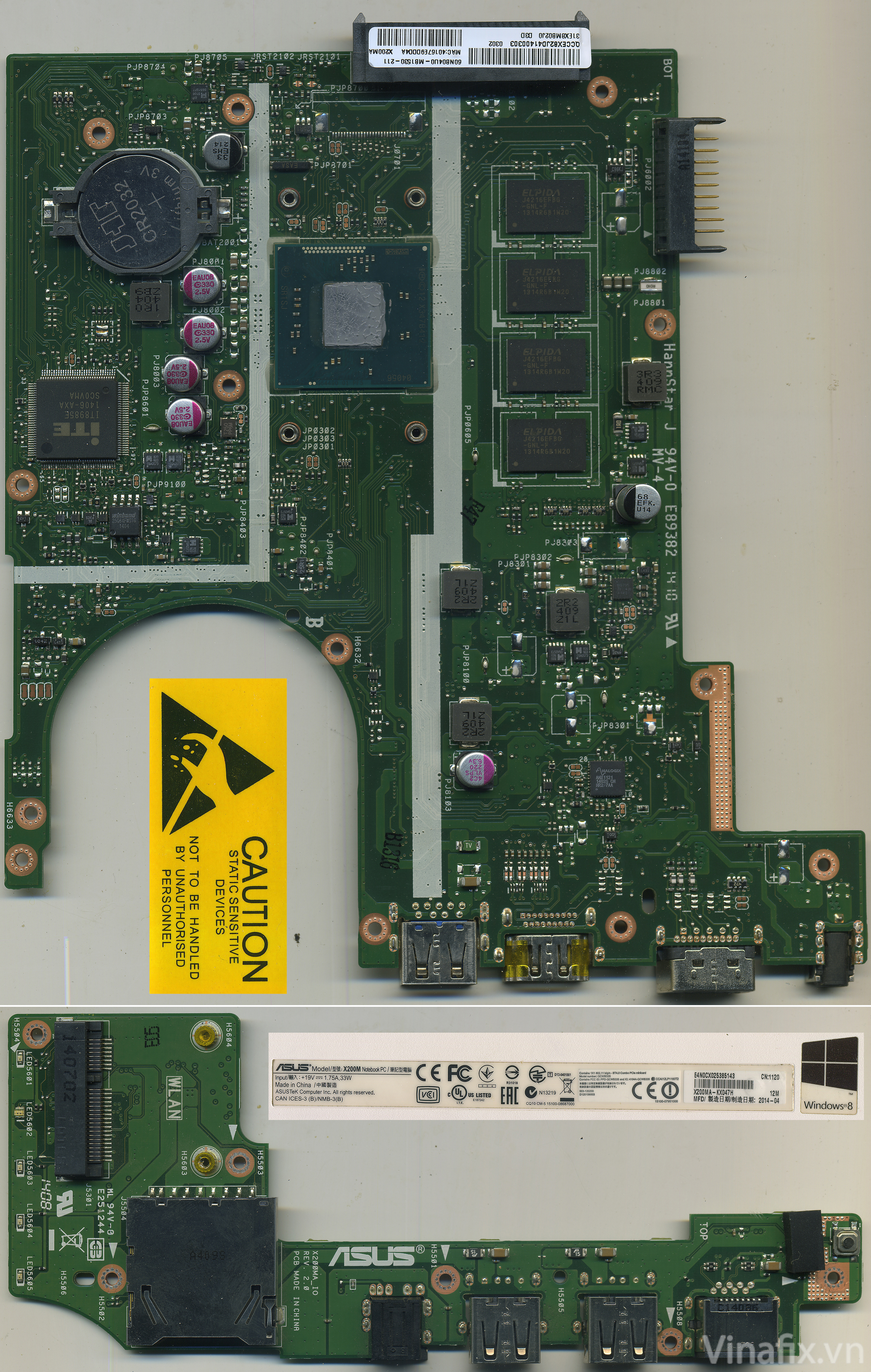 Asus X200M X200MA Rev 2.1 | Vinafix.com
