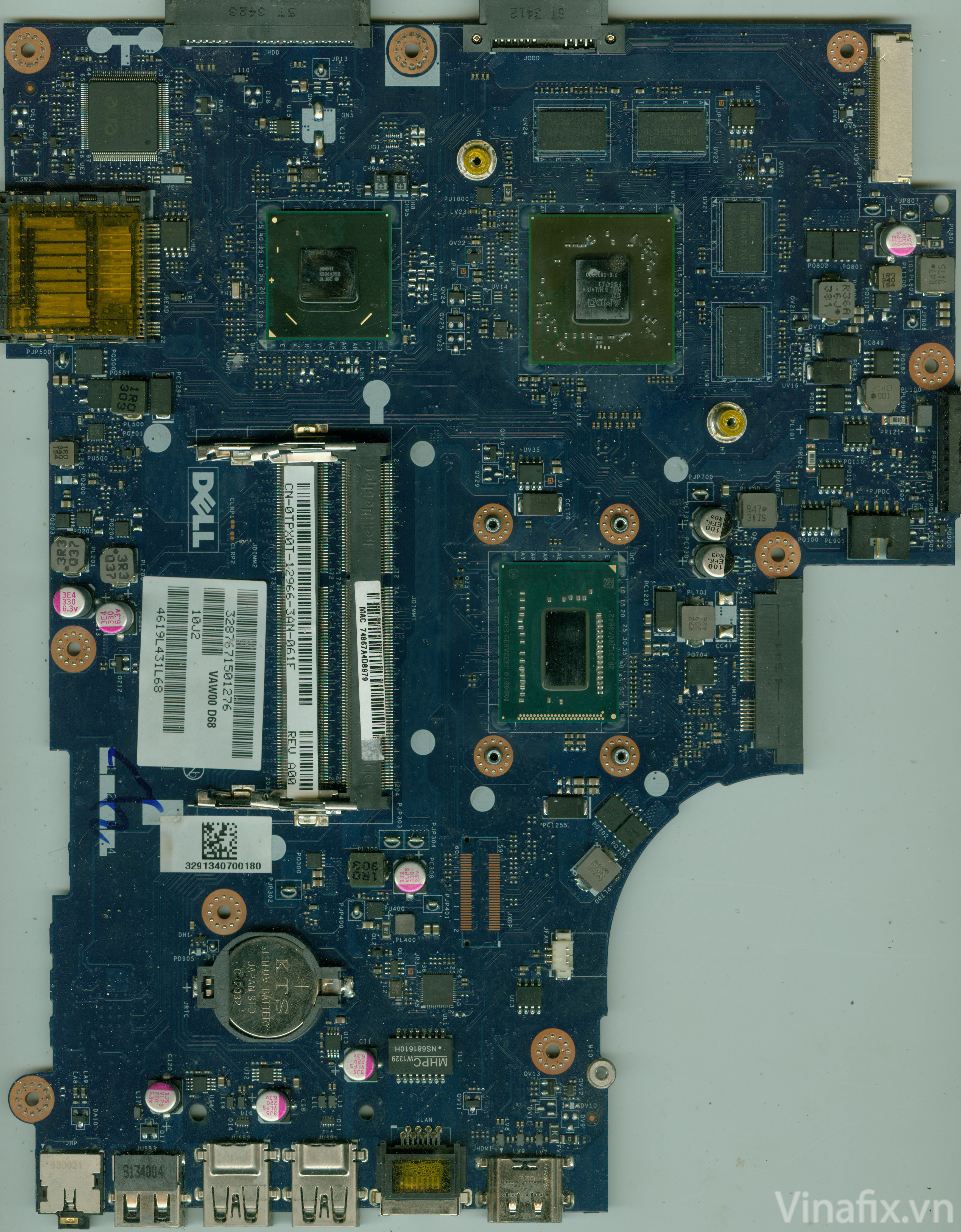 Dell Inspiron 3521 - Compal VAW00 LA-9104P Rev.1.00 (A00) | Vinafix.com
