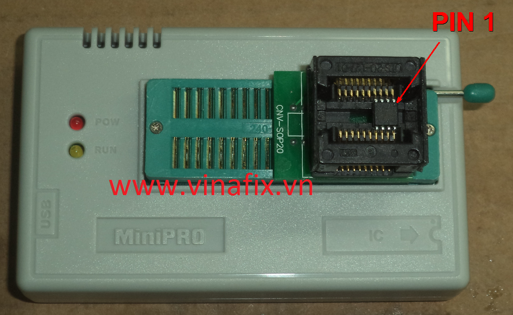 Gắn IC vào Socket Mini Pro TL866 | Vinafix.com