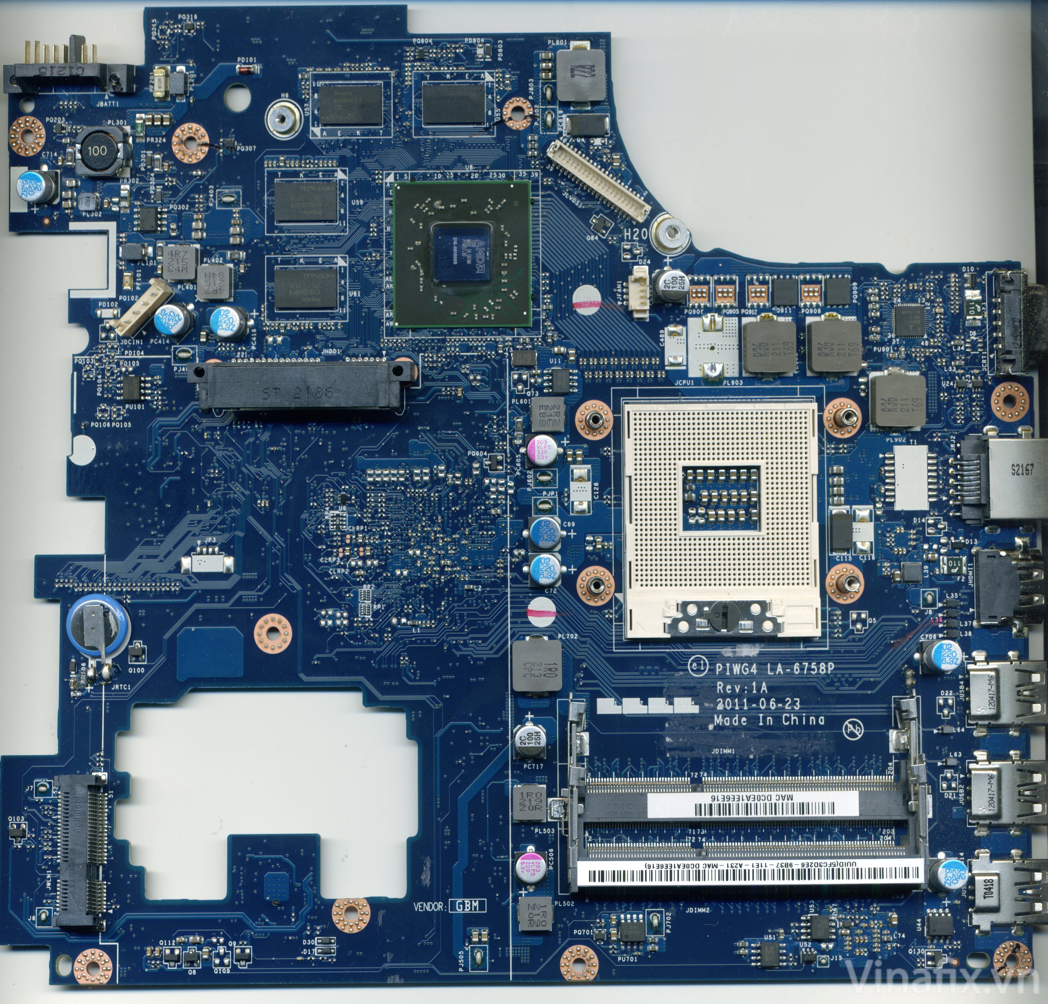 Lenovo G770 LA-6758p Rev 1A PIWG4 | Vinafix.com