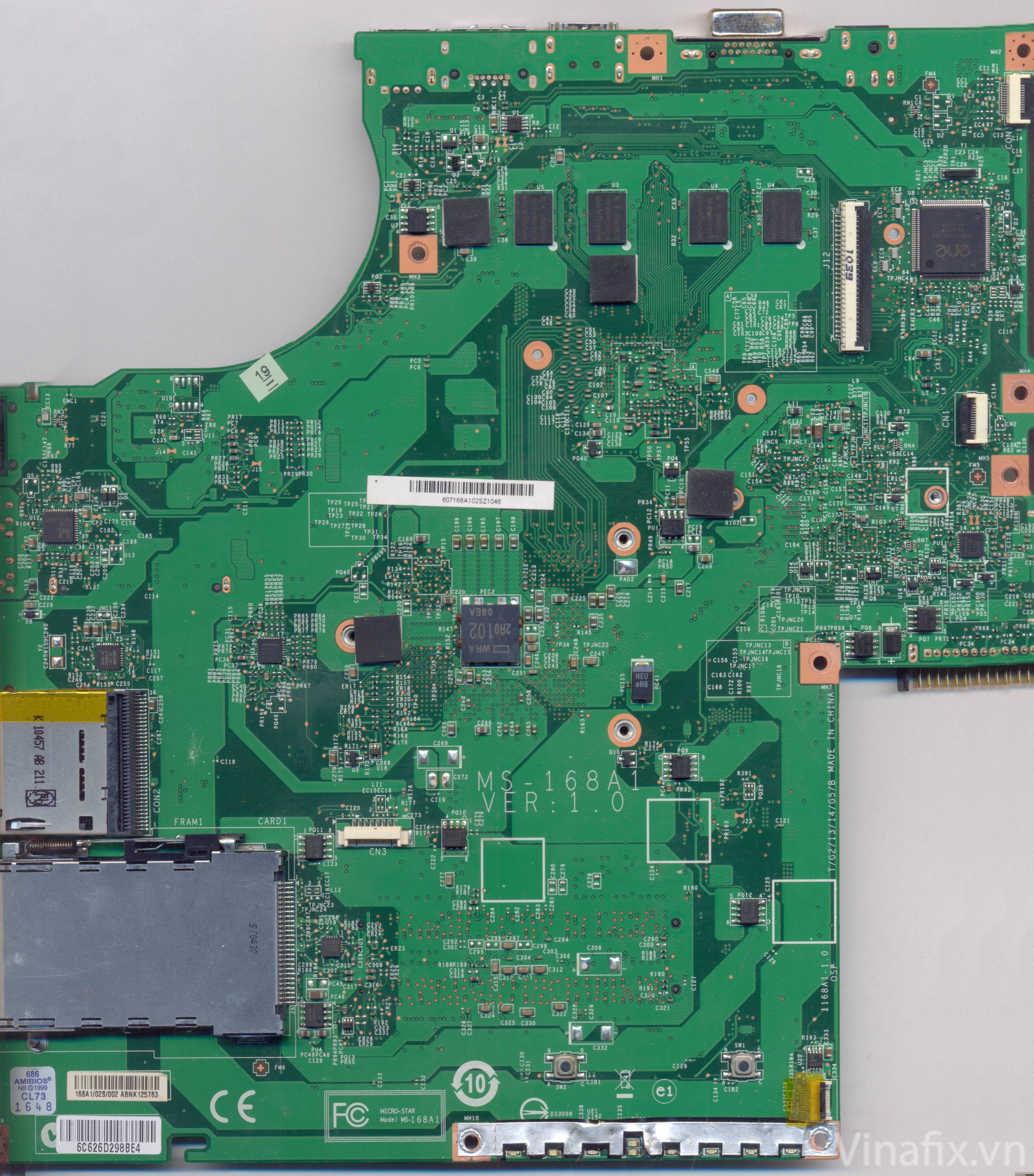 MSI CX623 MS-168A1 Rev1.0 | Vinafix.com