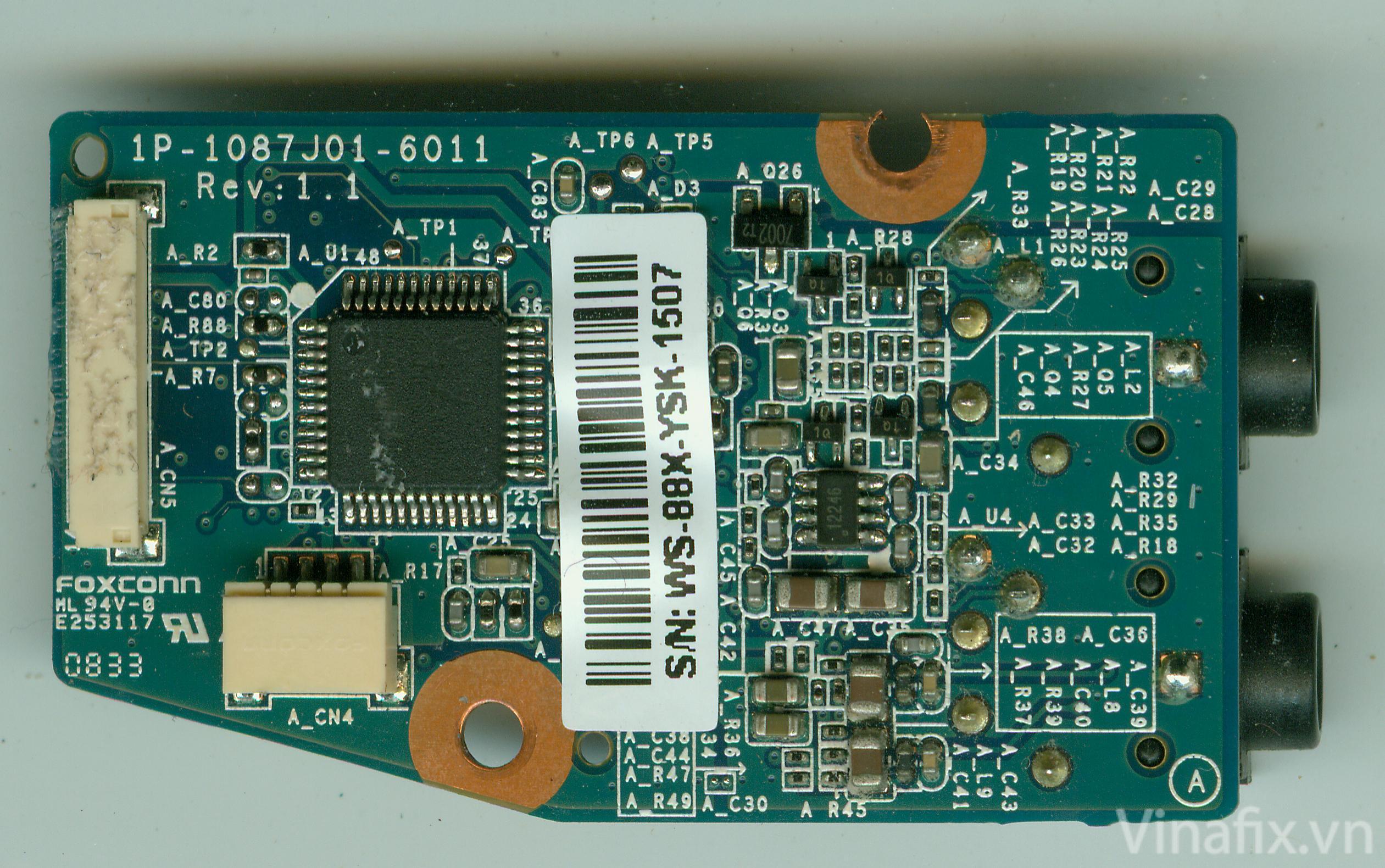 Sony PCG-5P2L - VGN-SR290 - MBX-190 M751 Rev 1.1 MP 1P-0088500-A011 ...